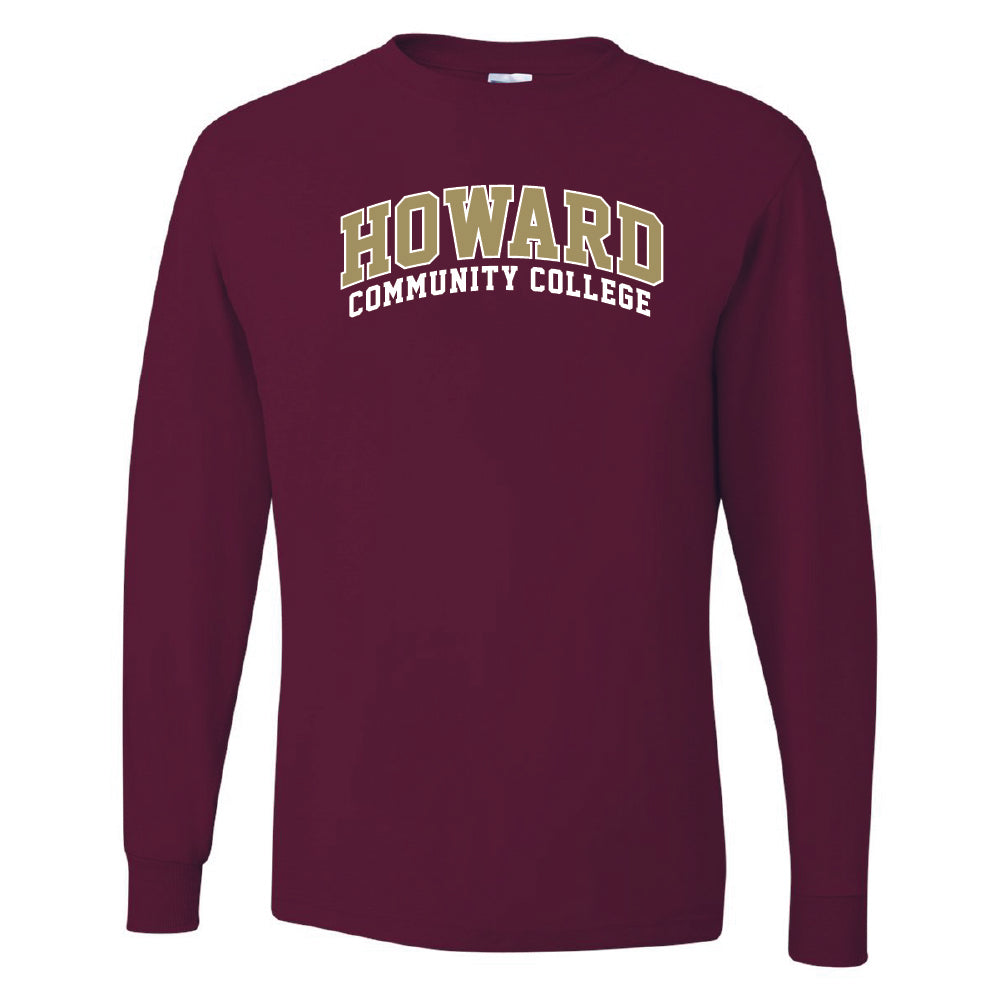 Core Long Sleeve Tee Maroon Howard Community College Campus Store core-long-sleeve-tee-maroon-howard-community-college-campus-store
