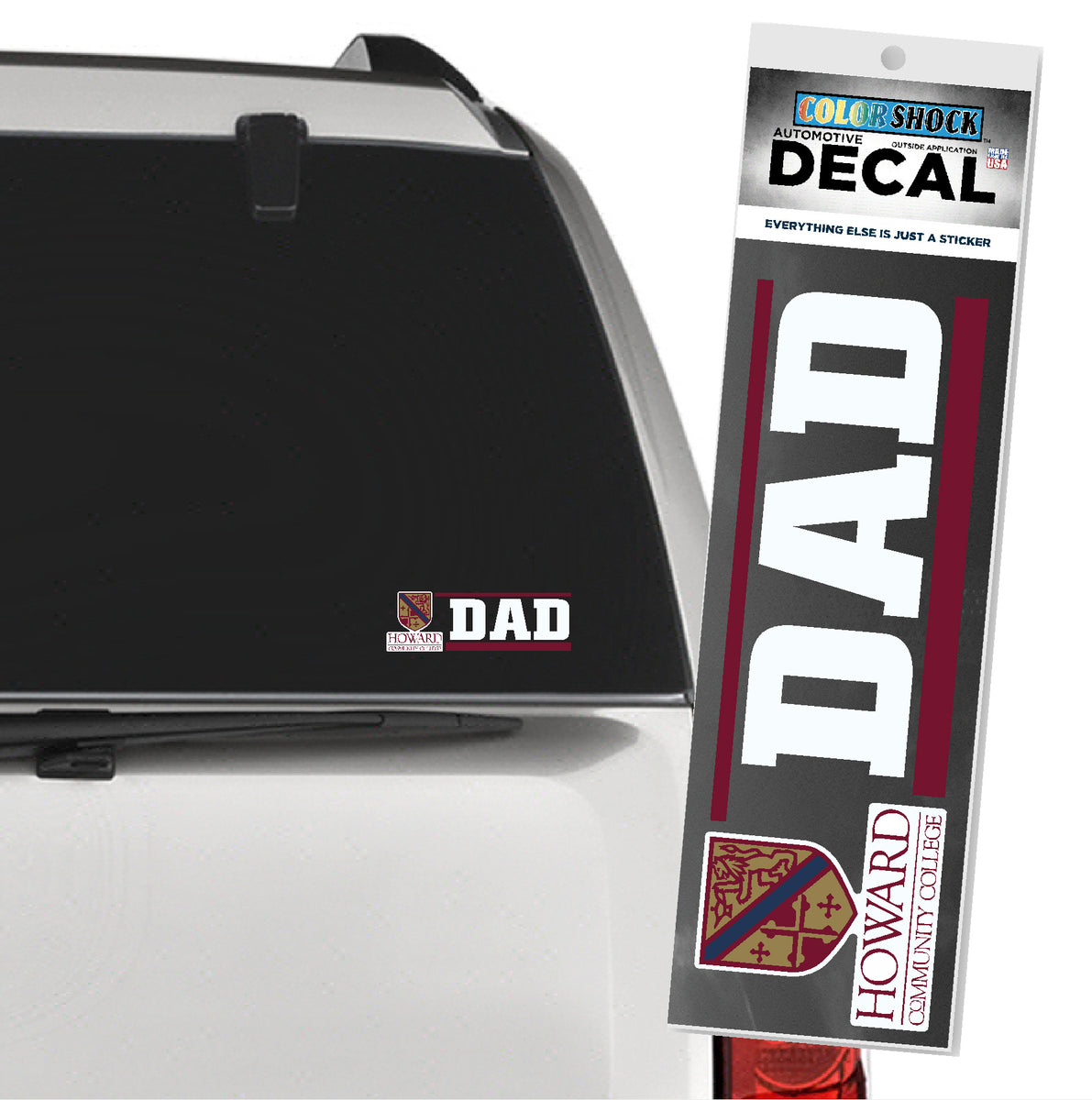 Standard Dad Decal, Full Color – Howard Community College Campus Store