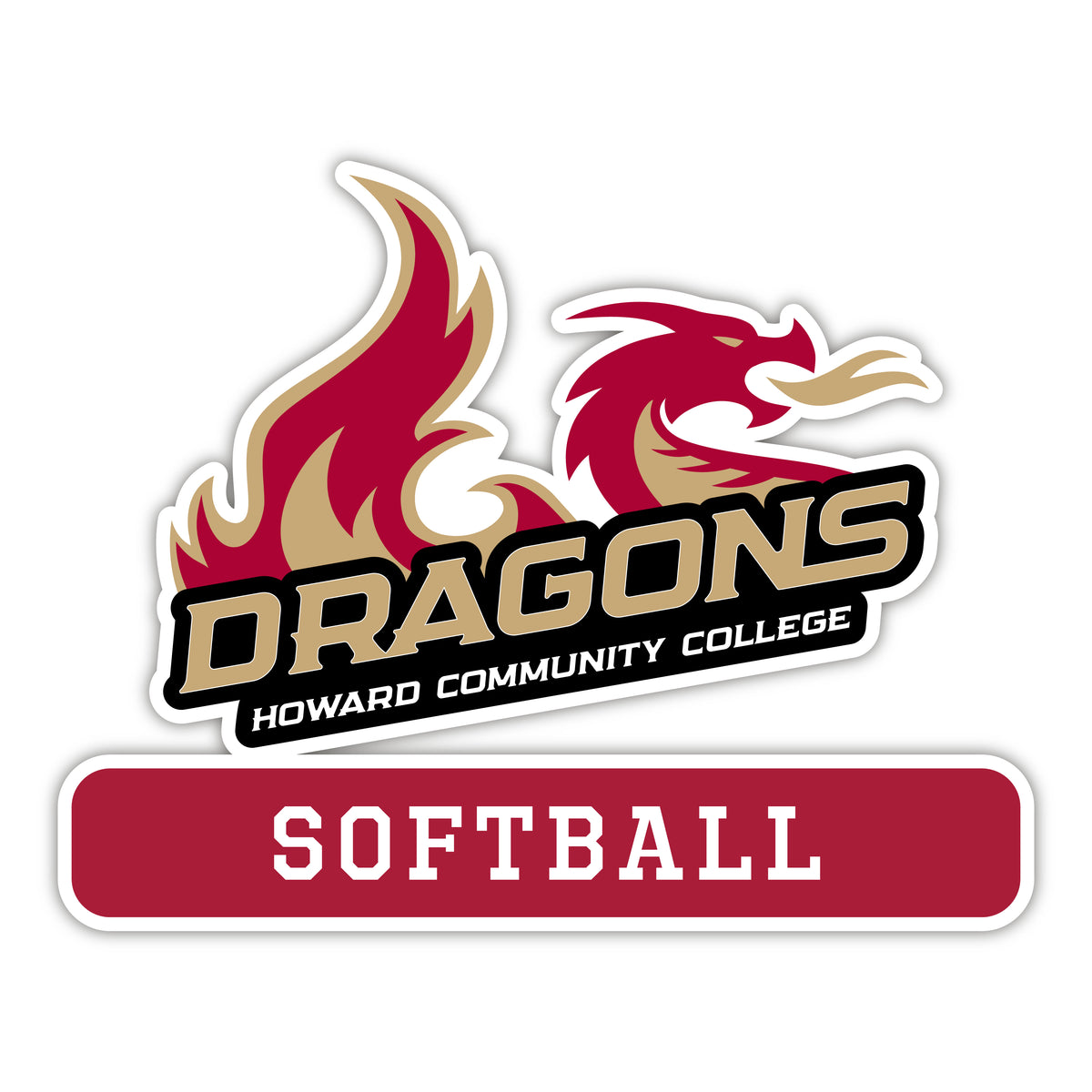 HCC SOFTBALL Decal - M11 – Howard Community College Campus Store
